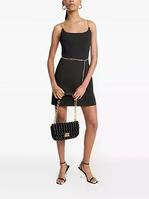 MICHAEL KORS Michael Kors Chain-Belted Square Neck Sleeveless Dress