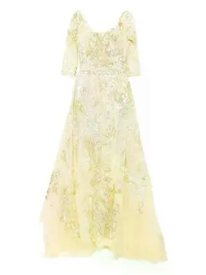 SAIID KOBEISY Embroidered Maxi Dress