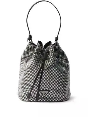 Prada Crystal Embellished Bucket Bag