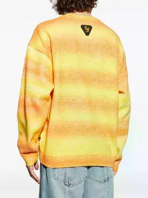 PUMA Ombre Effect Logo Patch Crew Neck Jumper