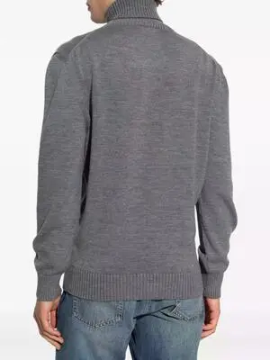 Paul & Shark Wool Turtleneck Sweater - Grey