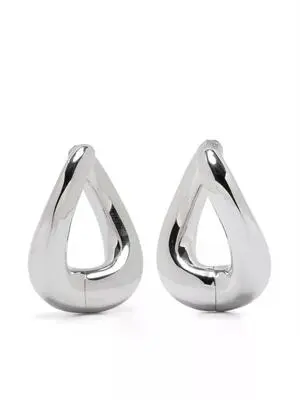 Tom Wood Twist Hoop Earrings - Silver