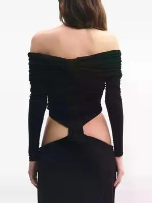 LIKA Off-shoulder Draped Bodice Top