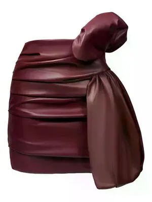 LIKA Name Bow-detail Draped Mini Skirt