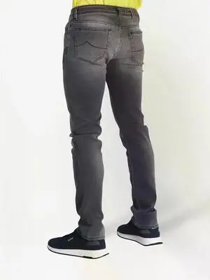 Jacob Cohen Slim-cut Stretch-cotton Jeans - Grey