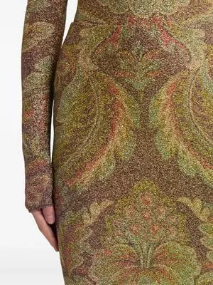 Etro Paisley Pattern Midi Skirt
