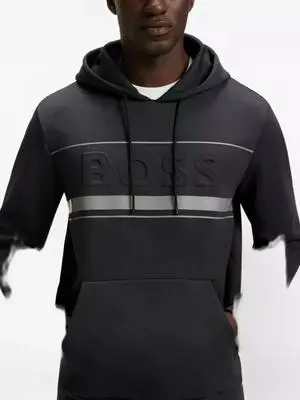 BOSS Logo-embossed Hoodie