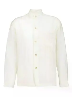 Commas Stand-collar Long-sleeve Shirt