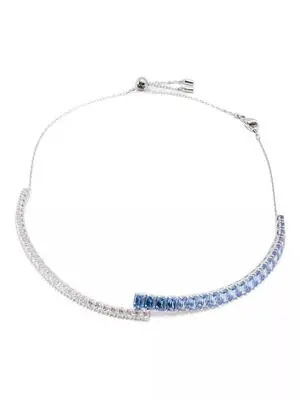 SWAROVSKI Matrix Choker Necklace With Baguette-cut Stones - Silver