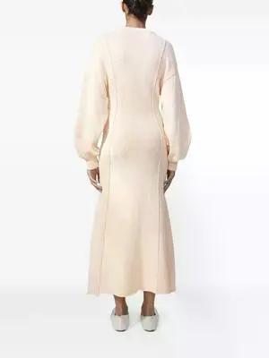 Rodebjer Crewneck Midi Dress With Cuffed Sleeves