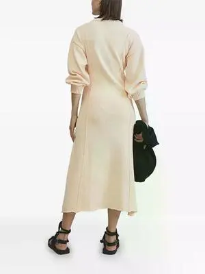 Rodebjer Crewneck Midi Dress With Cuffed Sleeves