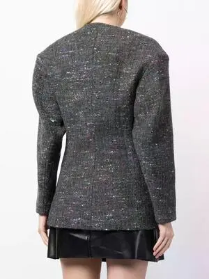 GANNI Fitted Wool-blend Blazer