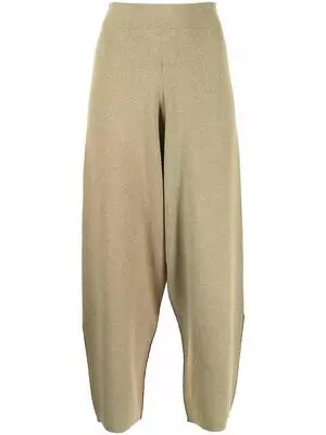Proenza Schouler White Label Wool Tapered Cropped Trousers - Neutrals