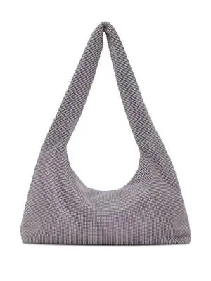 Kara Mesh Armpit Shoulder Bag - Purple