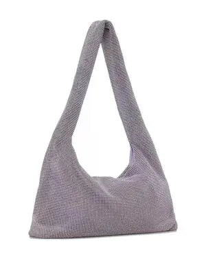 Kara Mesh Armpit Shoulder Bag - Purple