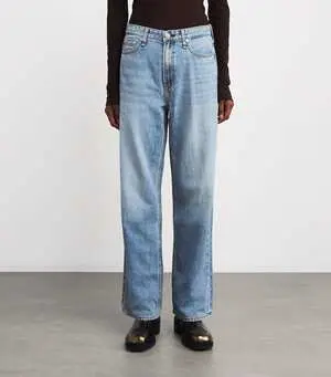 Rag & Bone Logan Mid-rise Wide-leg Jeans