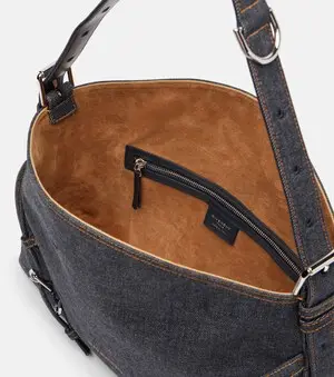 Givenchy Voyou Medium Denim Shoulder Bag