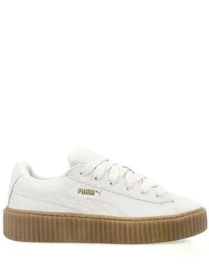FENTY BEAUTY Creeper Phatty Leather Lace-up Sneakers - White