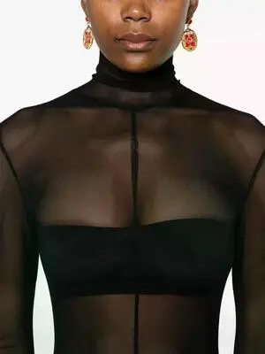 Norma Kamali Slim-cut Roll-neck Catsuit