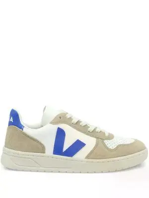 VEJA VEJA V-10 Chromefree Leather Sneakers Neutrals