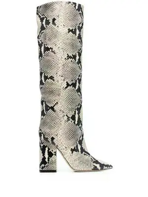 Paris Texas Knee-high Block Heel Boots - Neutrals