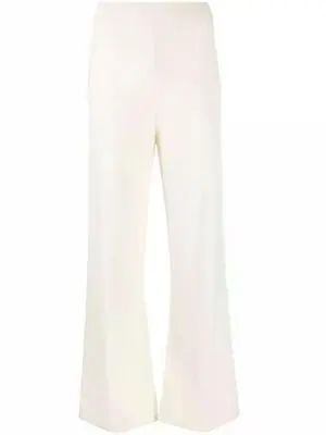 PAULA Ribbed Cashmere Flared Trousers