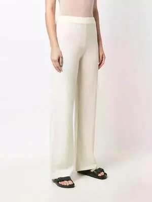 PAULA Ribbed Cashmere Flared Trousers