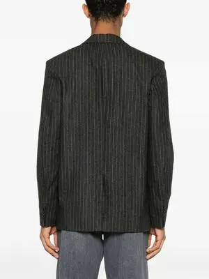 Samsøe Samsøe Single-breasted Pinstripe-pattern Blazer
