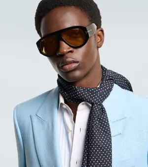 TOM FORD Bronson Aviator Sunglasses - Black