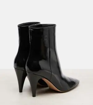 GIANVITO ROSSI Patent Leather Ankle Boots