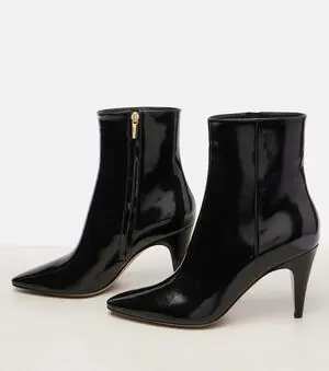 GIANVITO ROSSI Patent Leather Ankle Boots