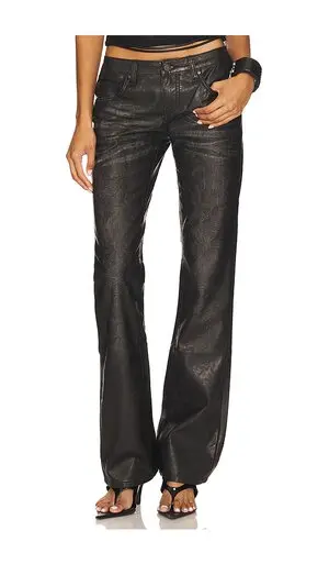 JADED LONDON Pu Cooper Jean - Black