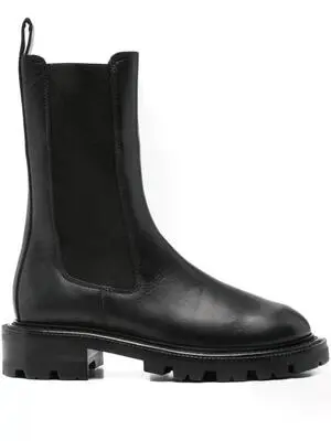 Paris Texas 40mm Elastic-panelled Round-toe Boots - Black