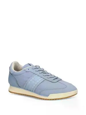 Tommy Hilfiger Leather And Suede Panel Lace-up Sneakers - Blue