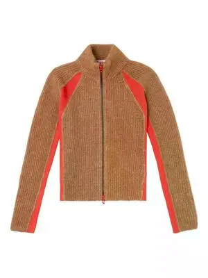 DIESEL® M-louise Zip-front Cardigan - Brown