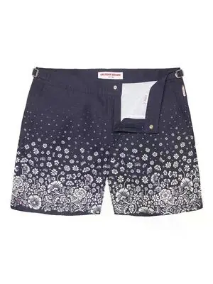 Orlebar Brown Floral-print Swim Shorts - Blue
