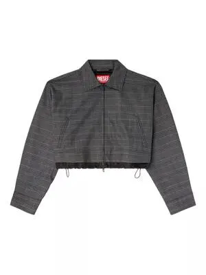 DIESEL® Checked Cropped Jacket