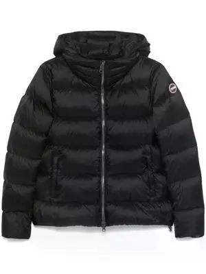 COLMAR Quilted Puffer Jacket With Detachable Hood - Black