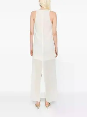 TOTEME Crinkled Scoop Neck Maxi Dress