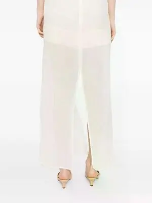 TOTEME Crinkled Scoop Neck Maxi Dress