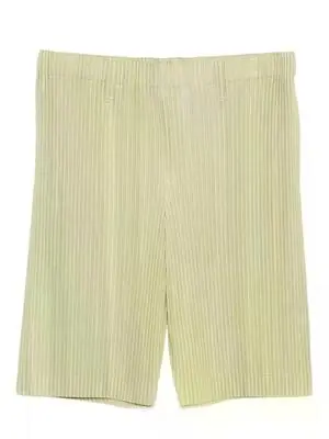 Issey Miyake Pleated Shorts - Green