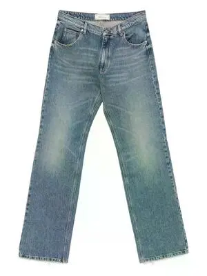 Blumarine Five-pocket Frayed Hem Jeans - Blue