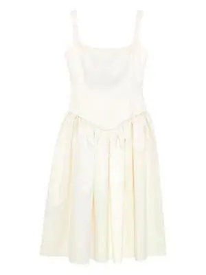 DE LA VALI Lola Midi Dress - Neutrals