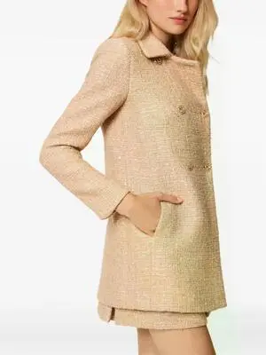 TWINSET Sequin-embellished Bouclé Coat