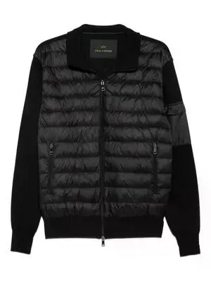 Paul & Shark Quilted Wool-panel Zip-up Jacket