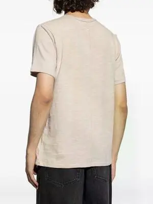 Rag & Bone Mélange-effect Cotton T-shirt - Neutrals