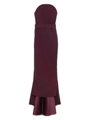 Solace London Strapless Maxi Dress - Purple