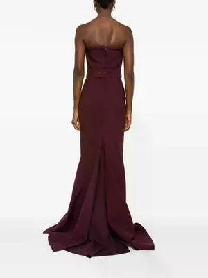 Solace London Strapless Maxi Dress - Purple