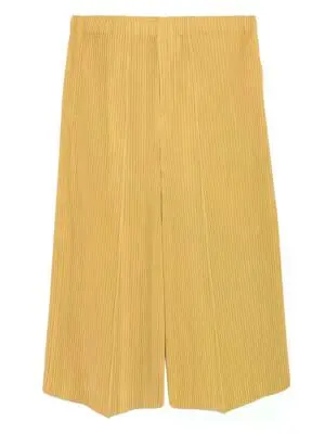 Issey Miyake Mc June Pleated Trousers - Yellow