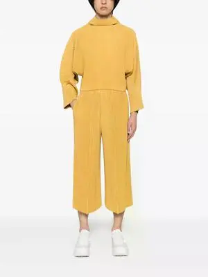 Issey Miyake Mc June Pleated Trousers - Yellow